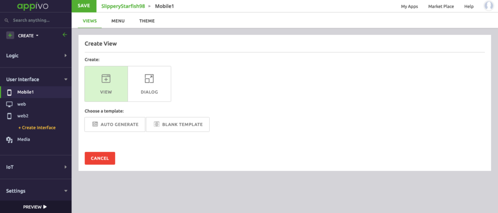 User Interface - Appivo Documentation