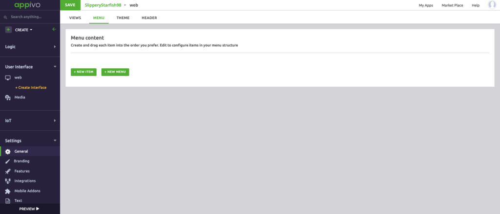 User Interface - Appivo Documentation