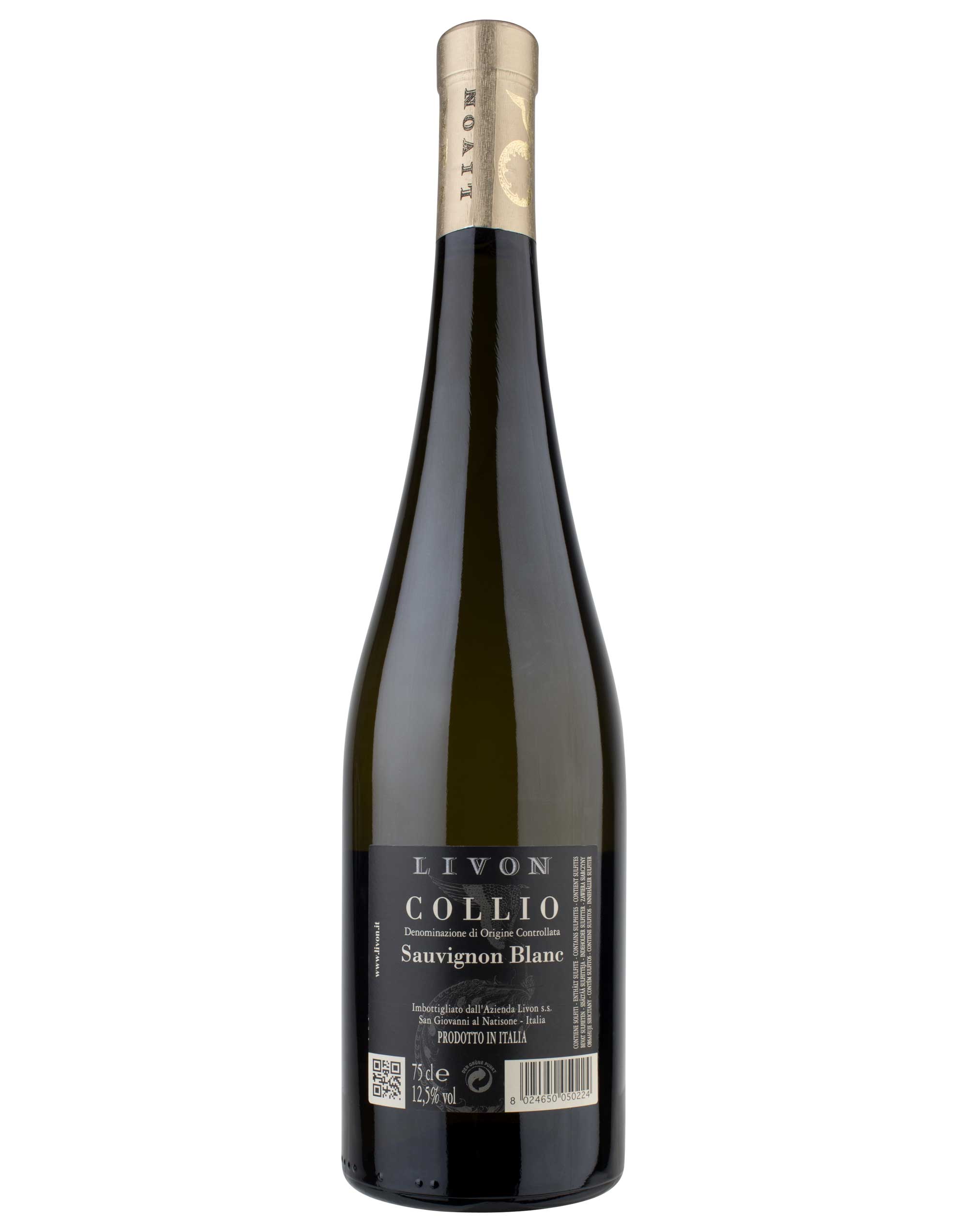 Collio DOC Sauvignon Blanc Livon 2018 0,75 L, vino bianco