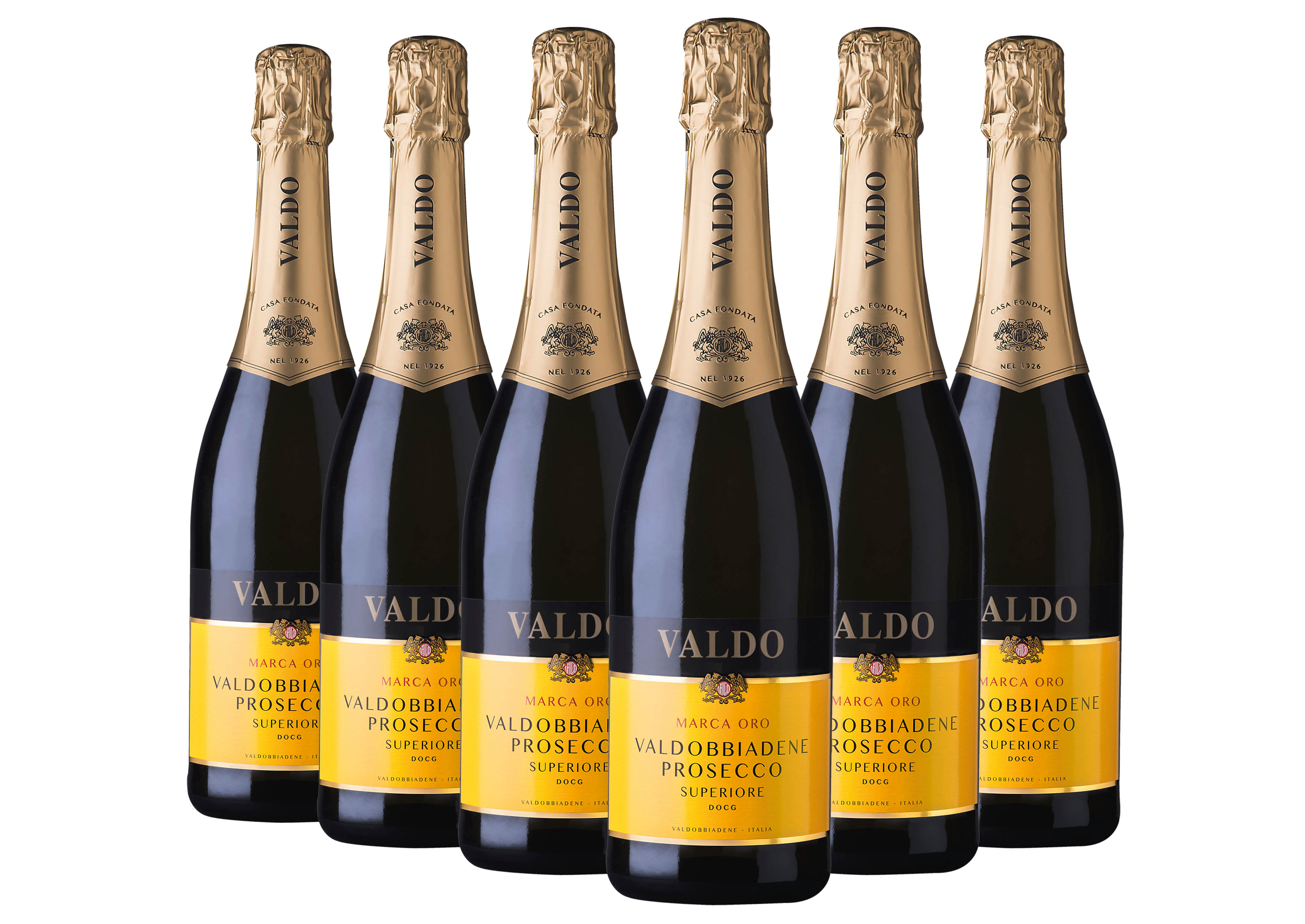 Valdobbiadene Prosecco Superiore Extra Dry DOCG Marca Oro Valdo 6 ...