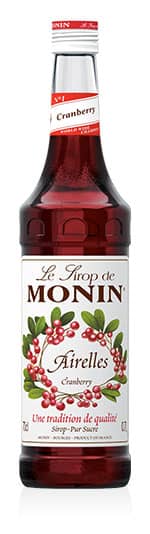 Sciroppo di Mirtillo Rosso Cranberry Monin 0,7 ℓ