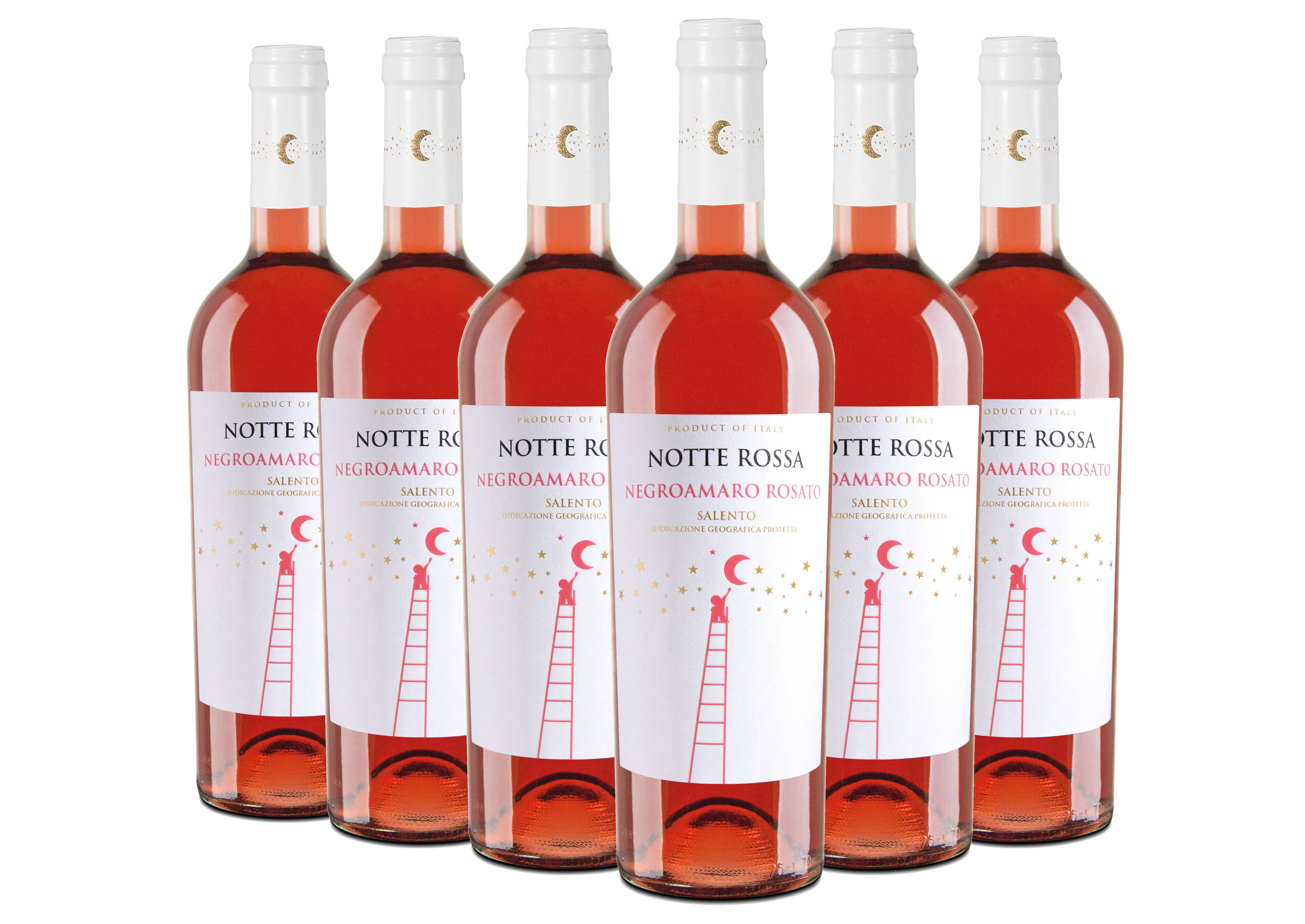 Salento Negroamaro Rosato IGT Notte Rossa 2020 6 bottiglie da 0,75 ℓ
