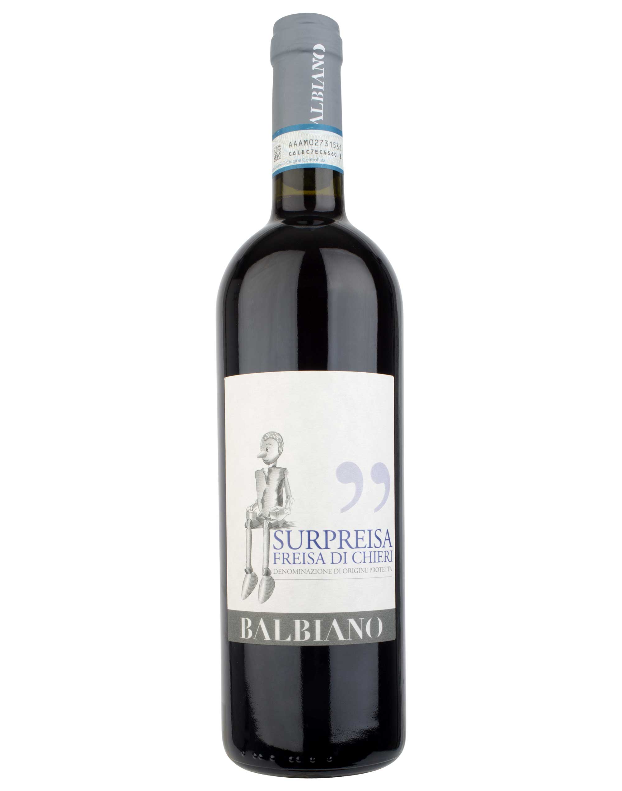 Freisa di Chieri DOC Surpreisa Balbiano 2016 0,75 ℓ