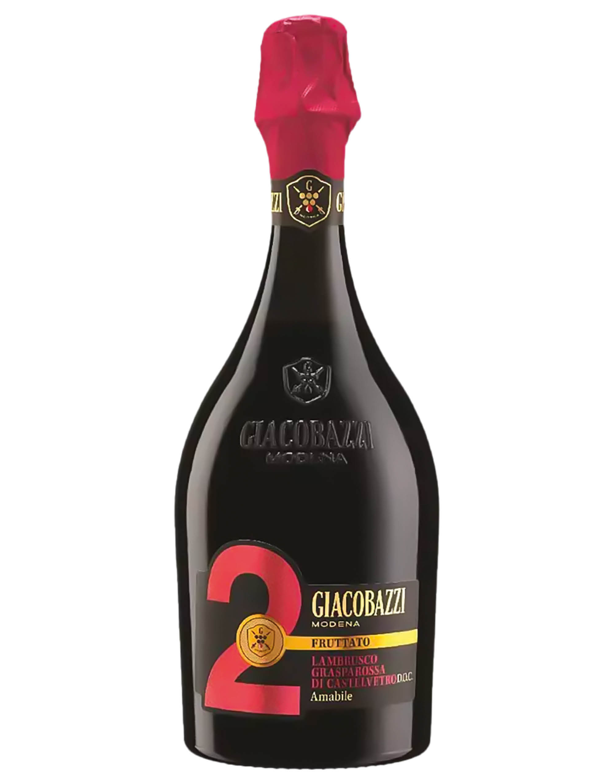 Lambrusco Grasparossa di Castelvetro Amabile DOC 2 Fruttato Giacoba...