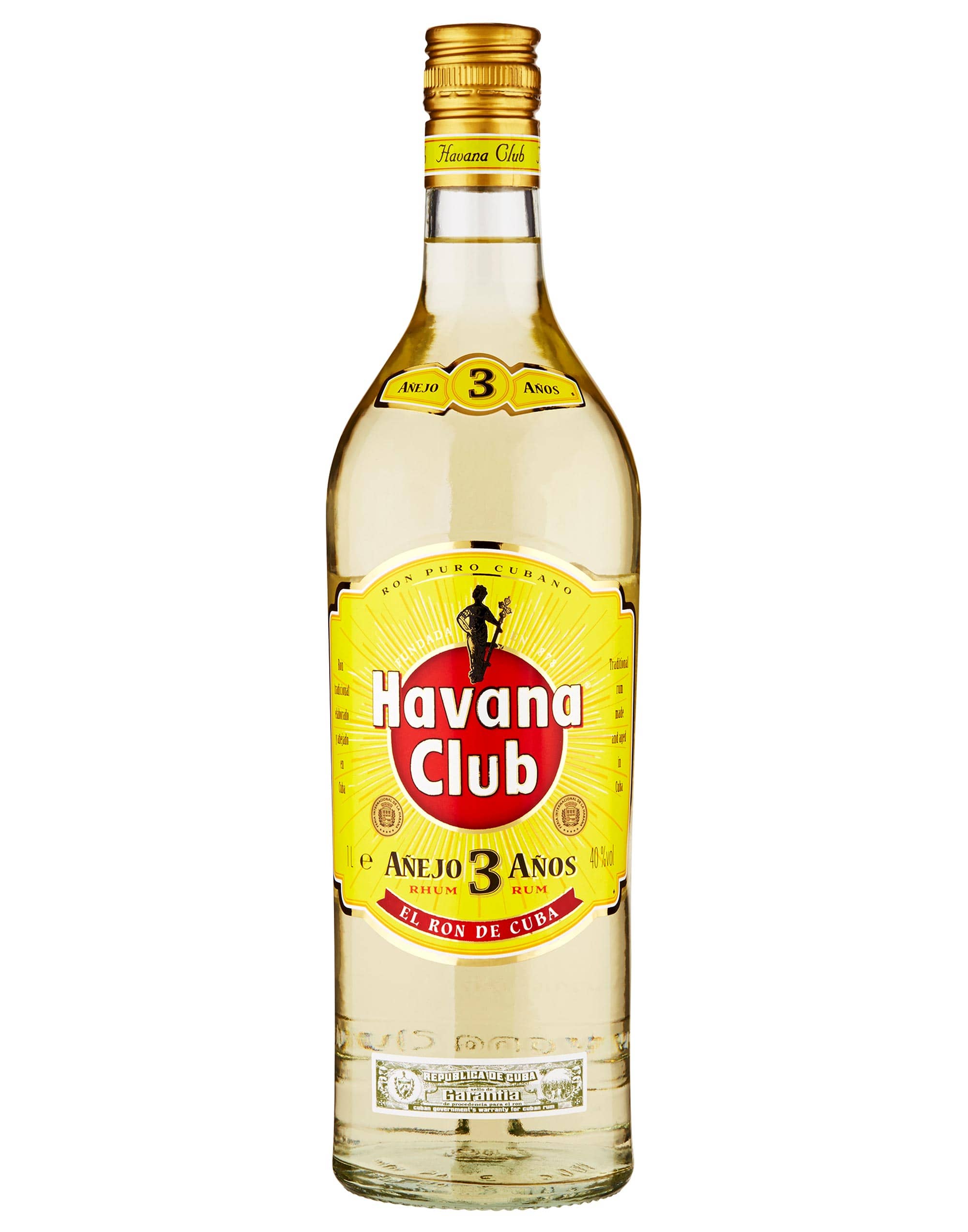 Ron de Cuba DOP Añejo 3 Años Havana Club 0,7 ℓ