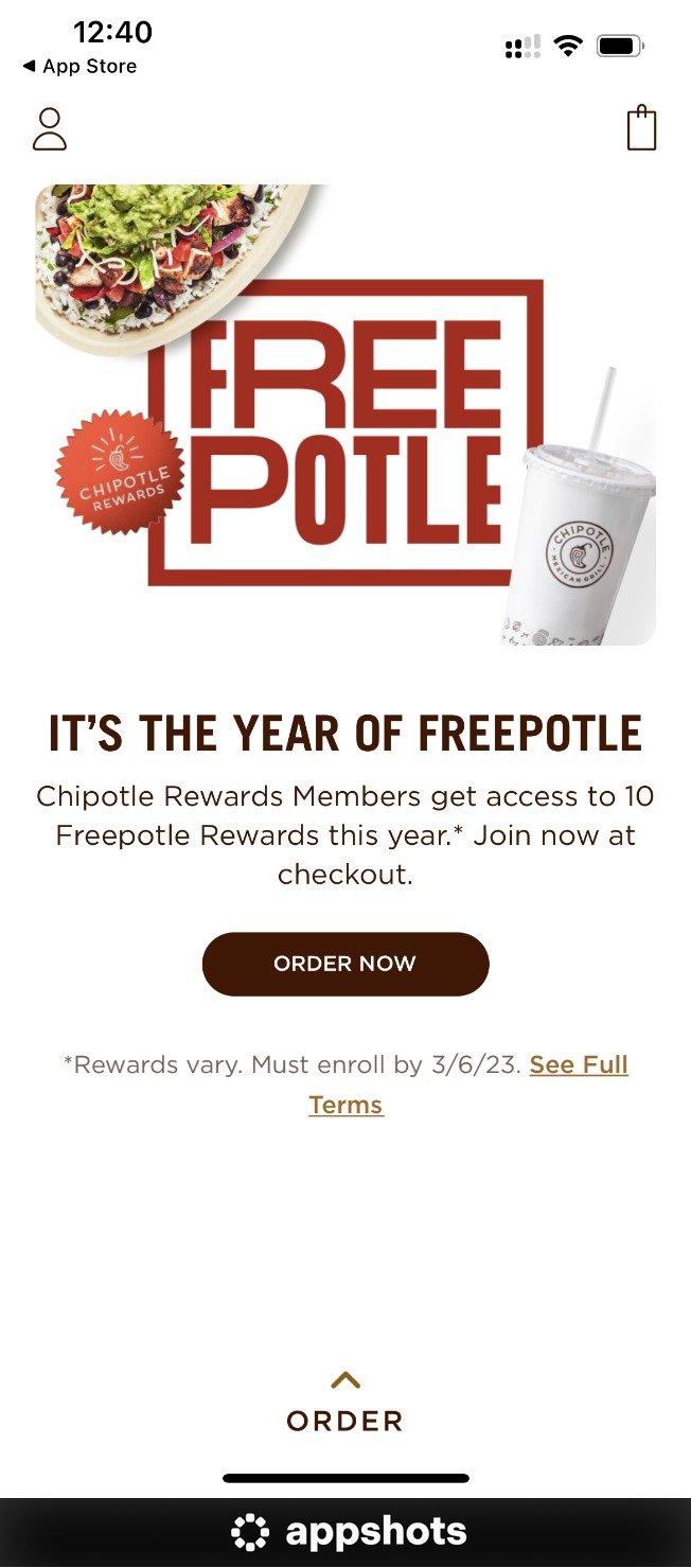 Chipotle - app screenshot 2