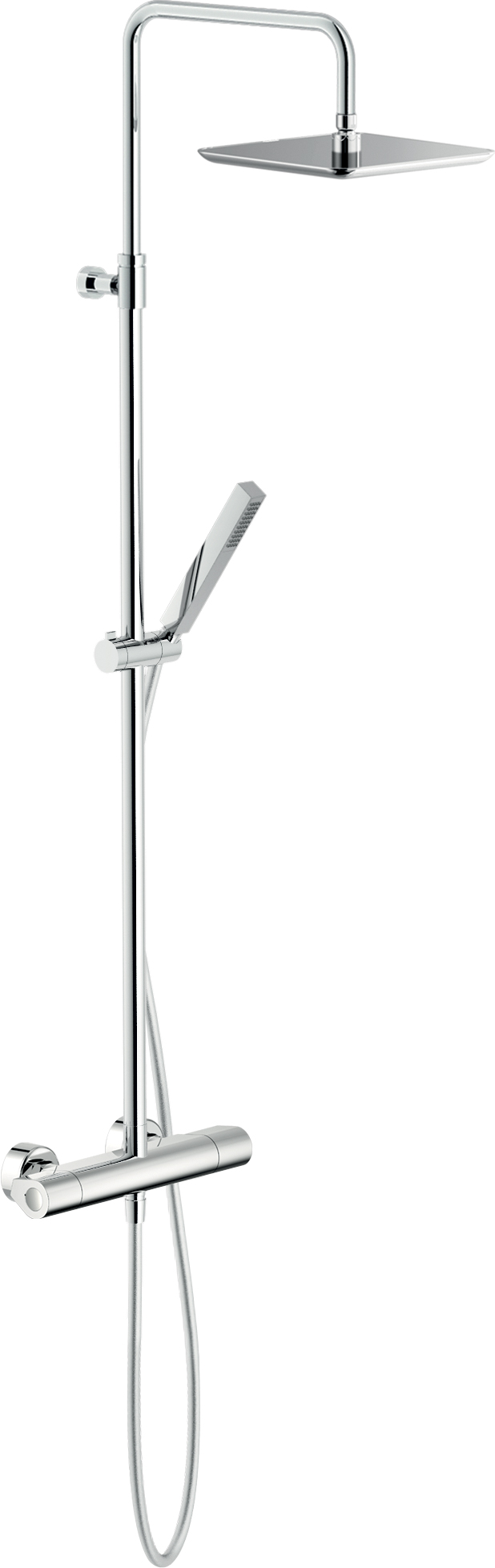 COLONNE DE DOUCHE THERMO TELESCOPIQUE SEVEN CHROME SE124030/50CR de ...