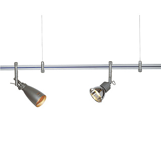 Filin de suspension pour LINUX LIGHT. gris argent. 250cm de slv : fiche ...