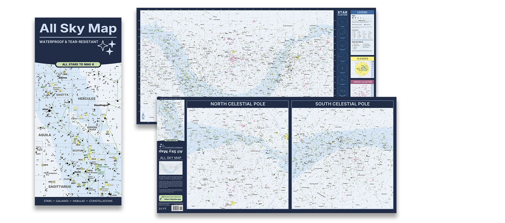 New! All Sky Map - folded map of the entire sky - Vendor and Group ...