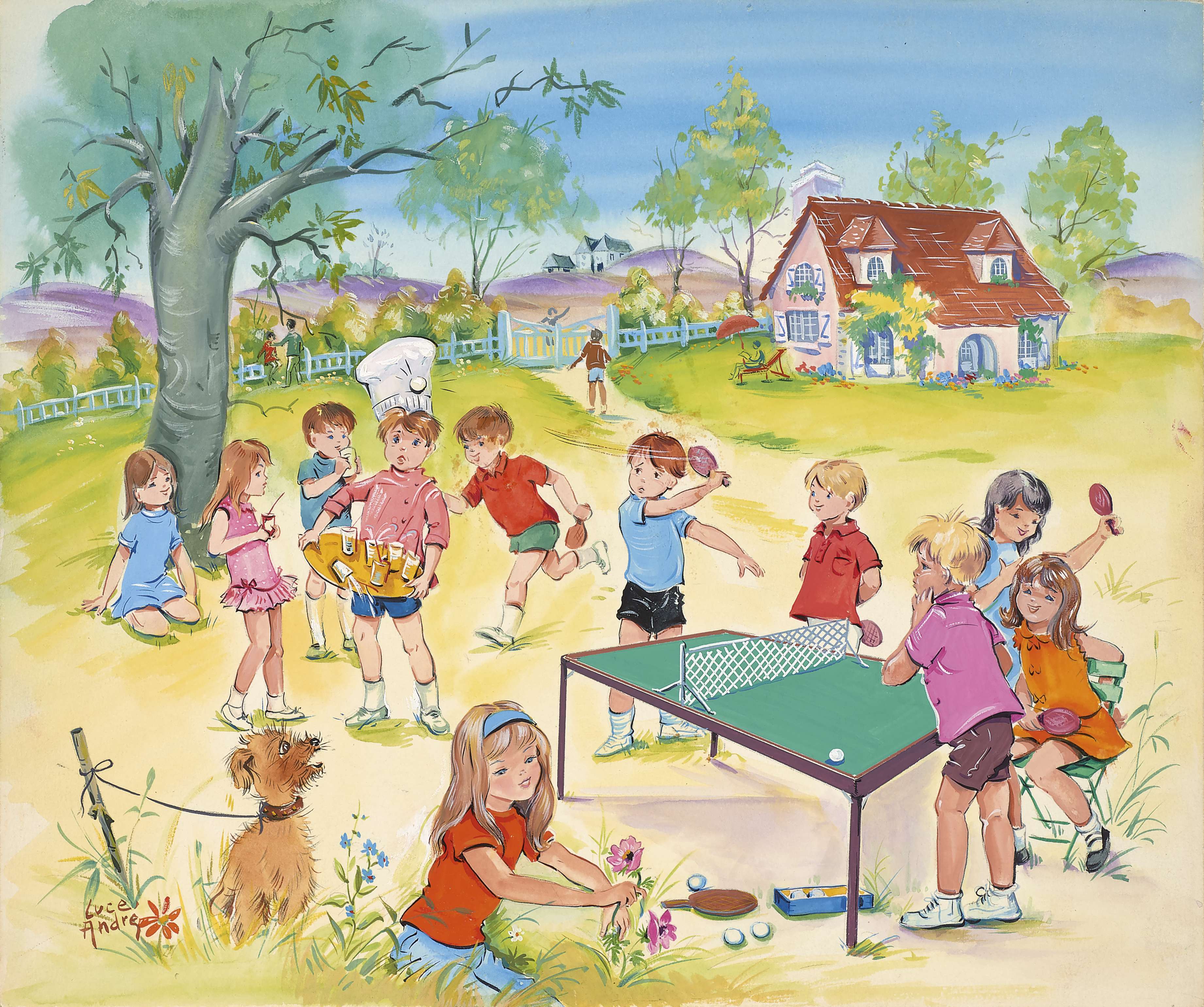 Luce ANDRÉ La Partie de ping-pong | Artcurial