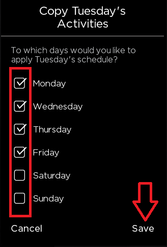 How do I program my schedule on my ecobee thermostat?