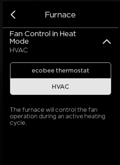 How to control your HVAC system's fan with your ecobee thermostat