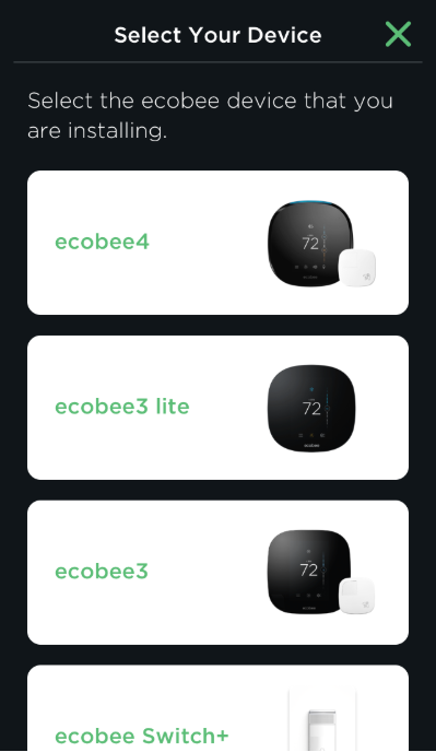How to use the ecobee app