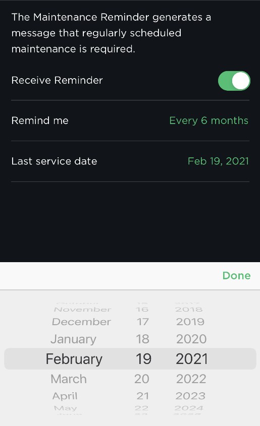 I received a "Service Reminder" from ecobee. What does this mean?