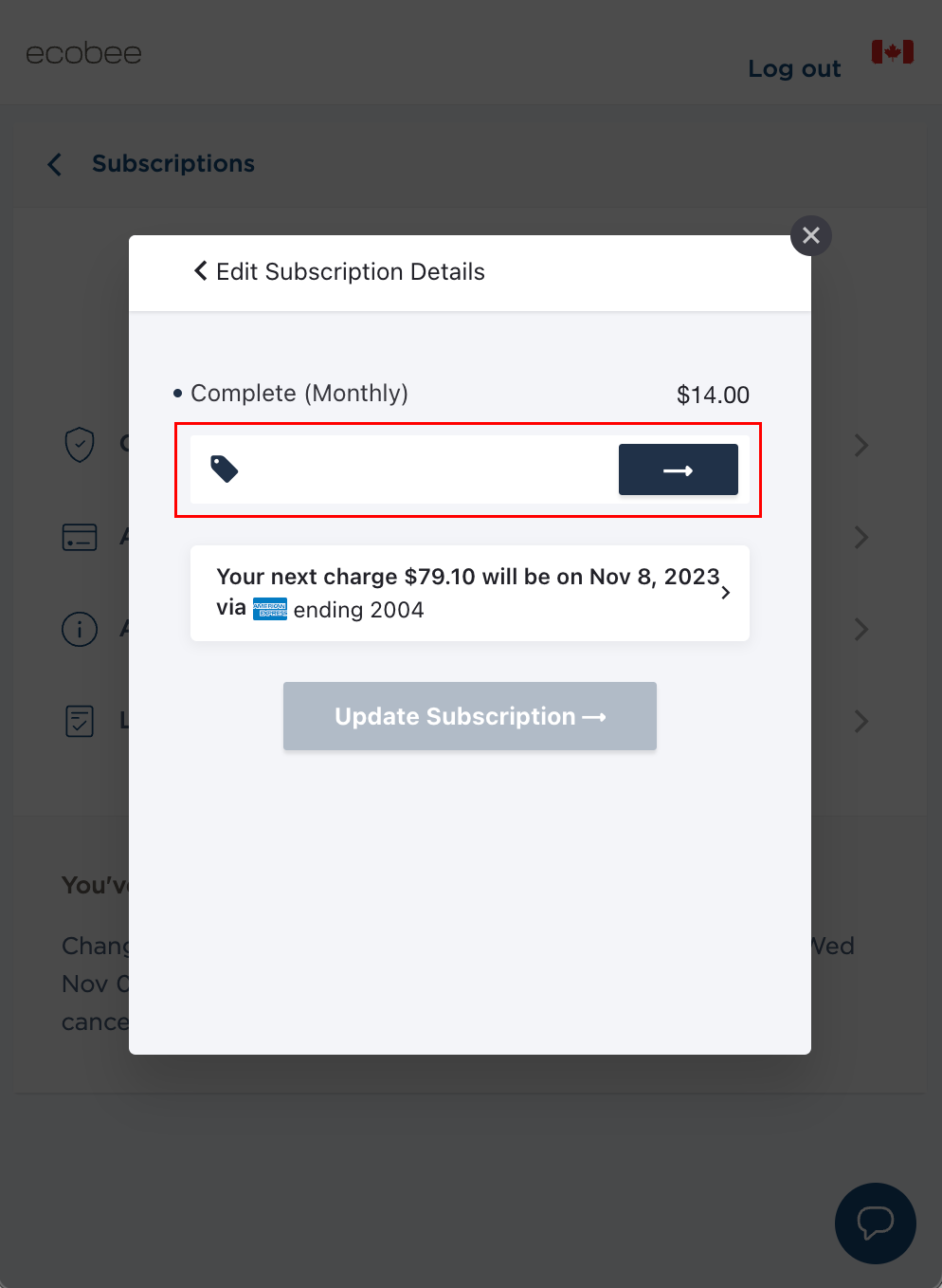 Redeeming your Smart Security Subscription