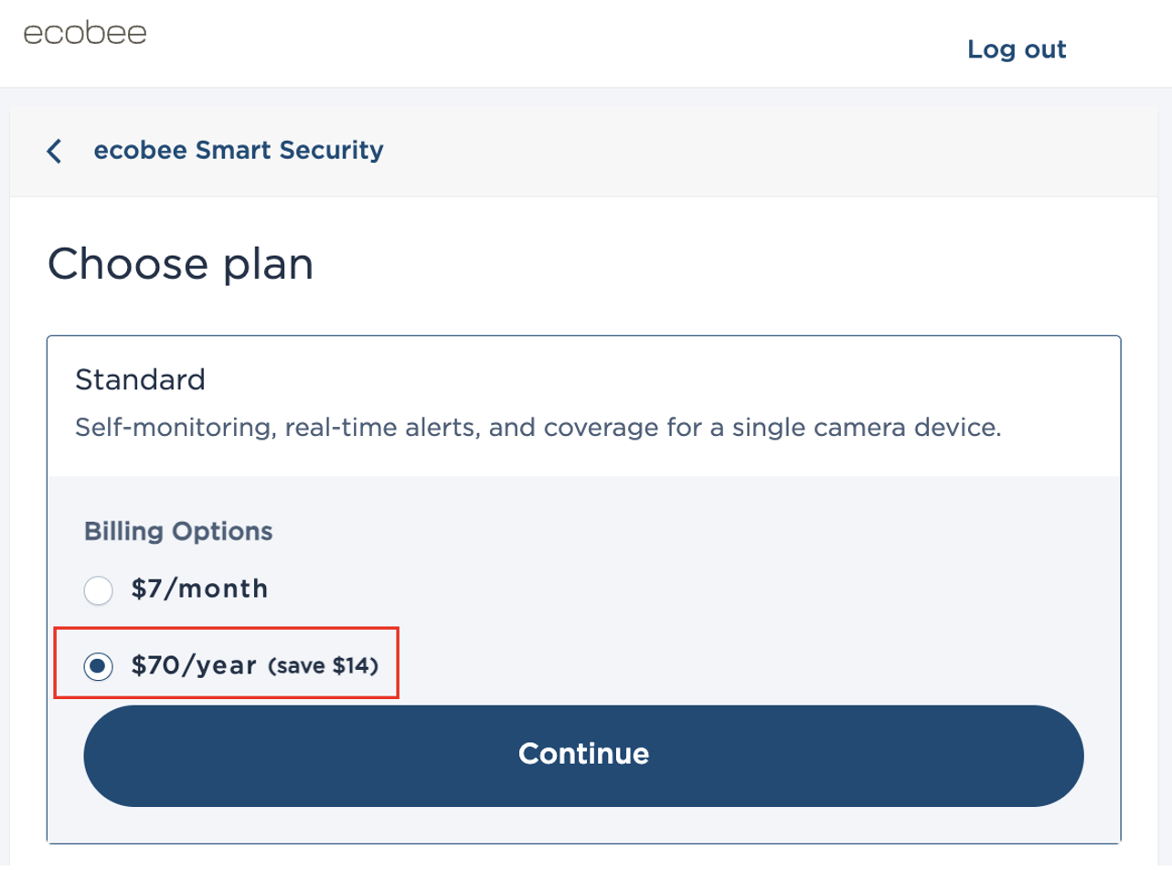 Redeeming your Smart Security Subscription