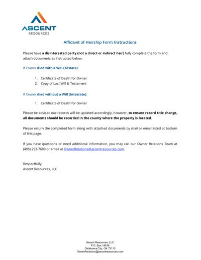 Forms | Owners | Ascent Resources