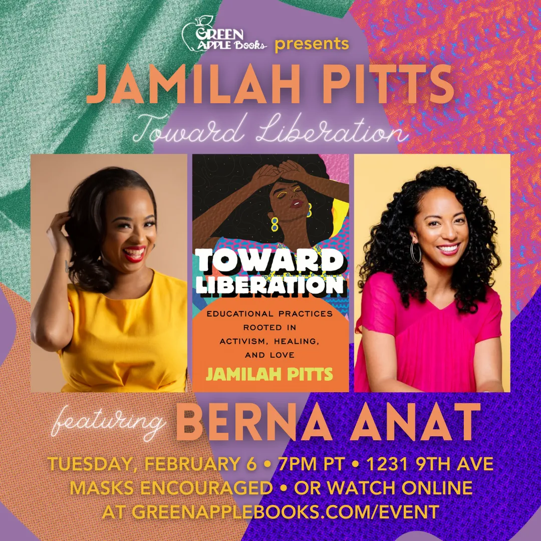 Join us for 9th Ave: Jamilah Pitts with Berna Anat - Green Apple Books ...