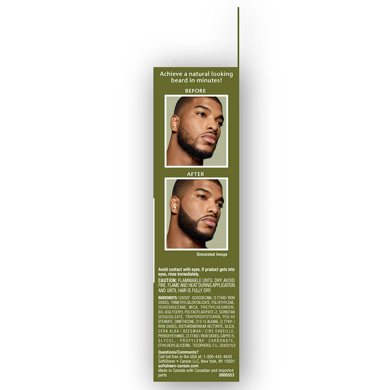 Magic Grooming Beard Filler Natural Black 0.5 Oz.