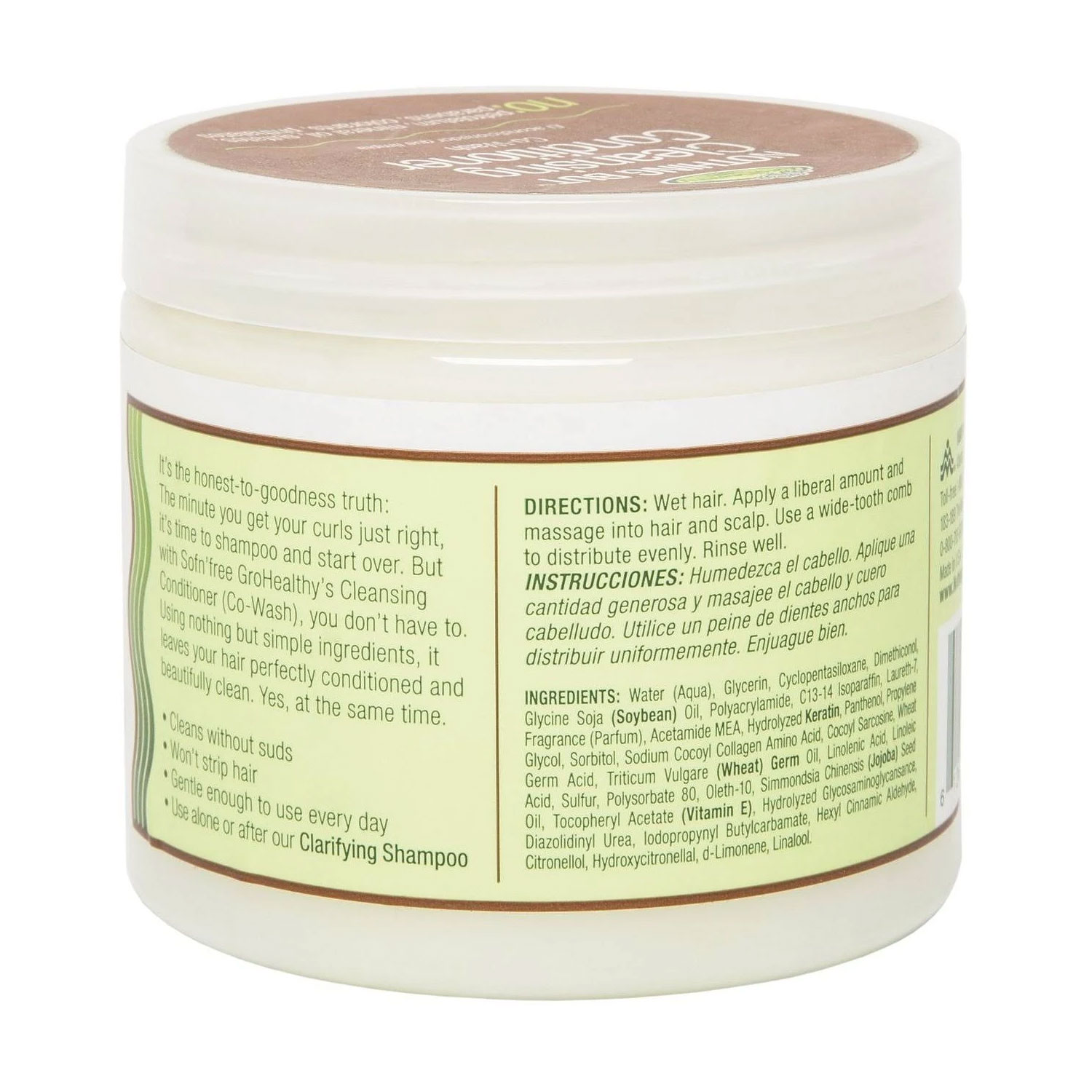 Gro Healthy Nothing But Conditioner Cleansing 16 Oz