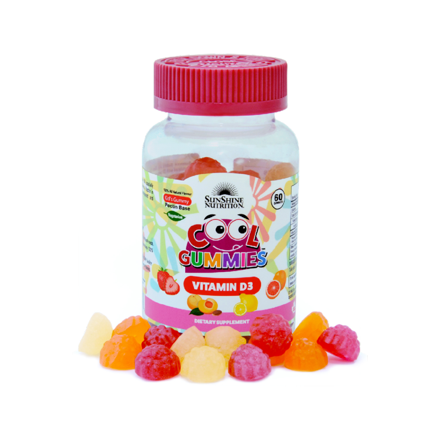 Sunshine Nutrition Cool Gummies Vitamin D3 60's - Aesthetic Today UAE