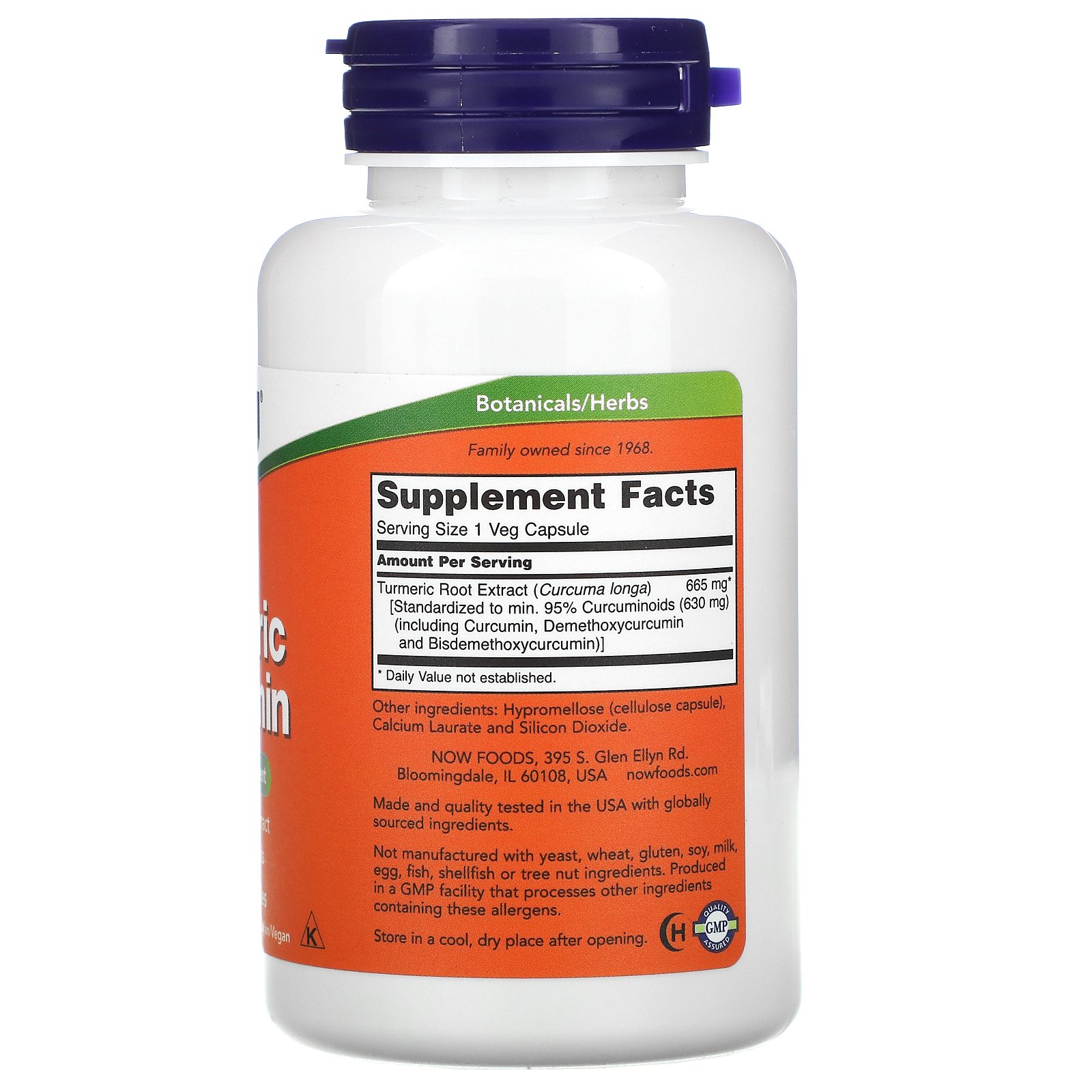 Now Foods Curcumin 60 Veg Capsules - Aesthetic Today UAE