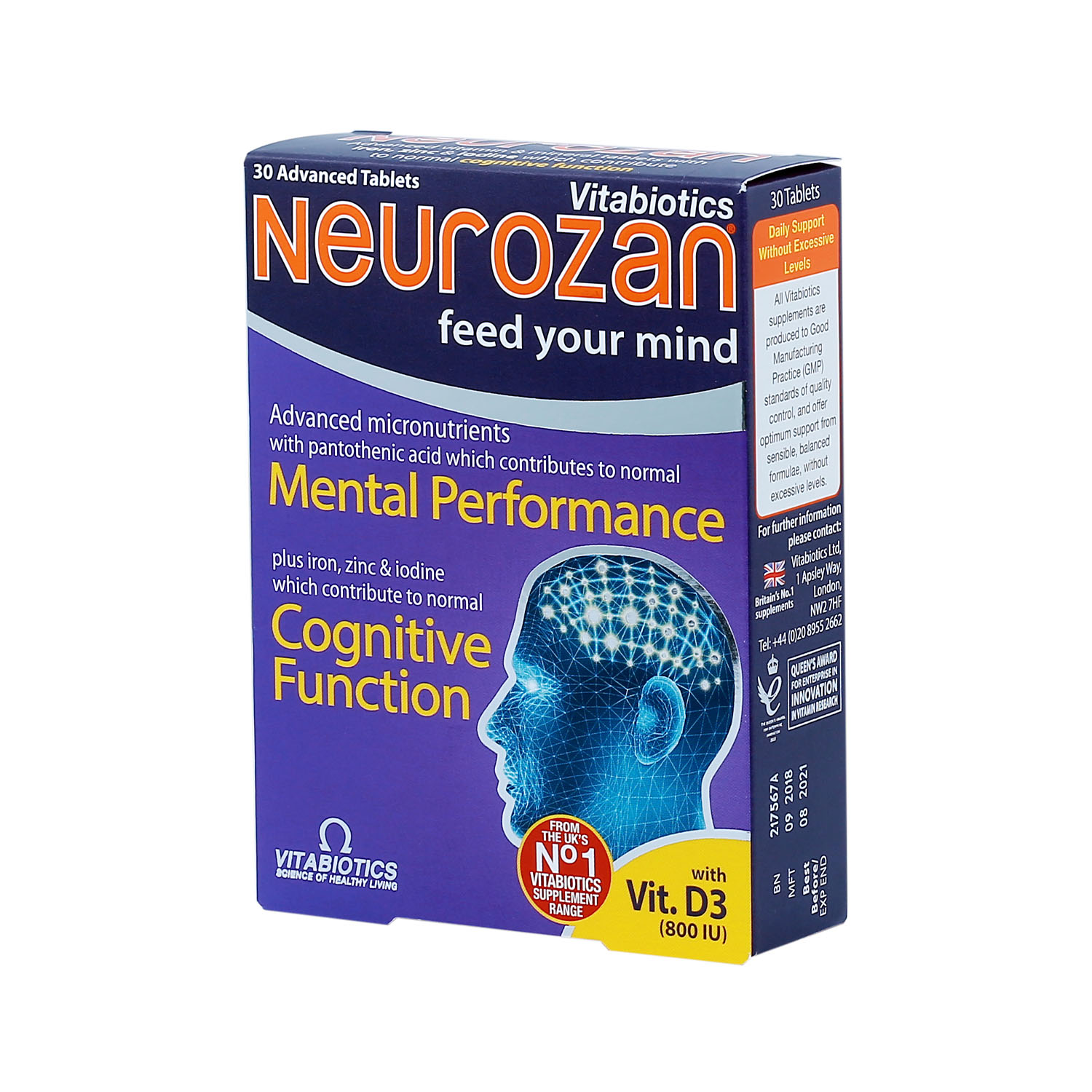 Vitabiotics Neurozan 30 Tablets - Aesthetic Today UAE