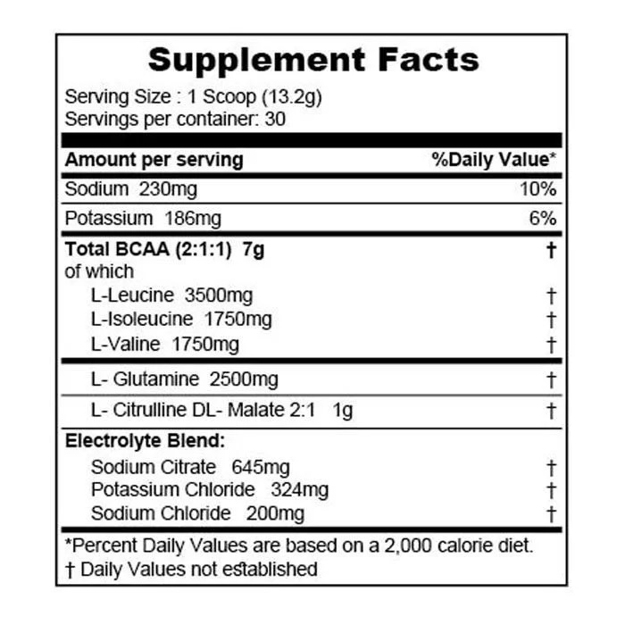 Muscle Core BCAA Grape 396g 30 Servings