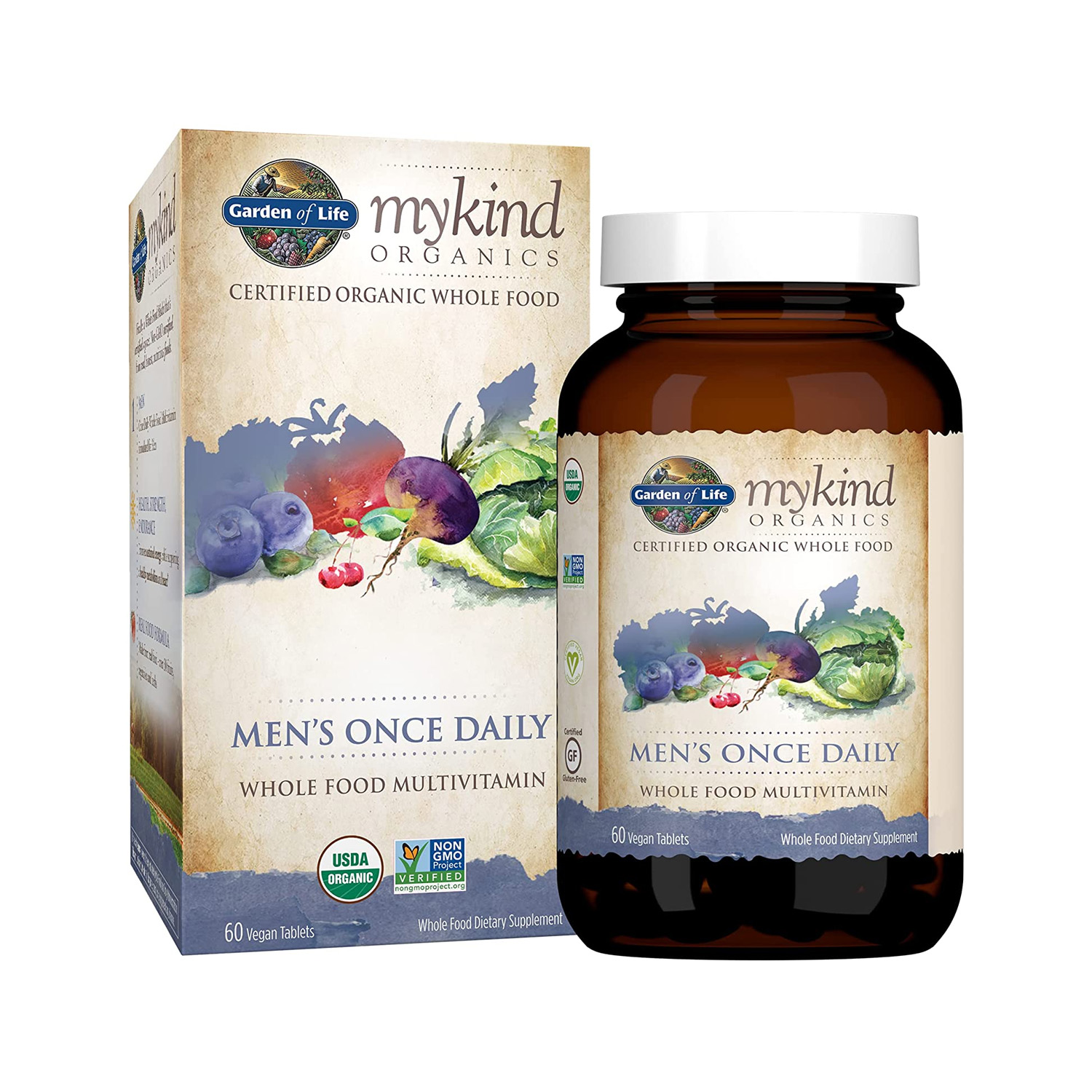 Garden Of Life MyKind Organics Men's Multi-Vitamin Tablets 60's