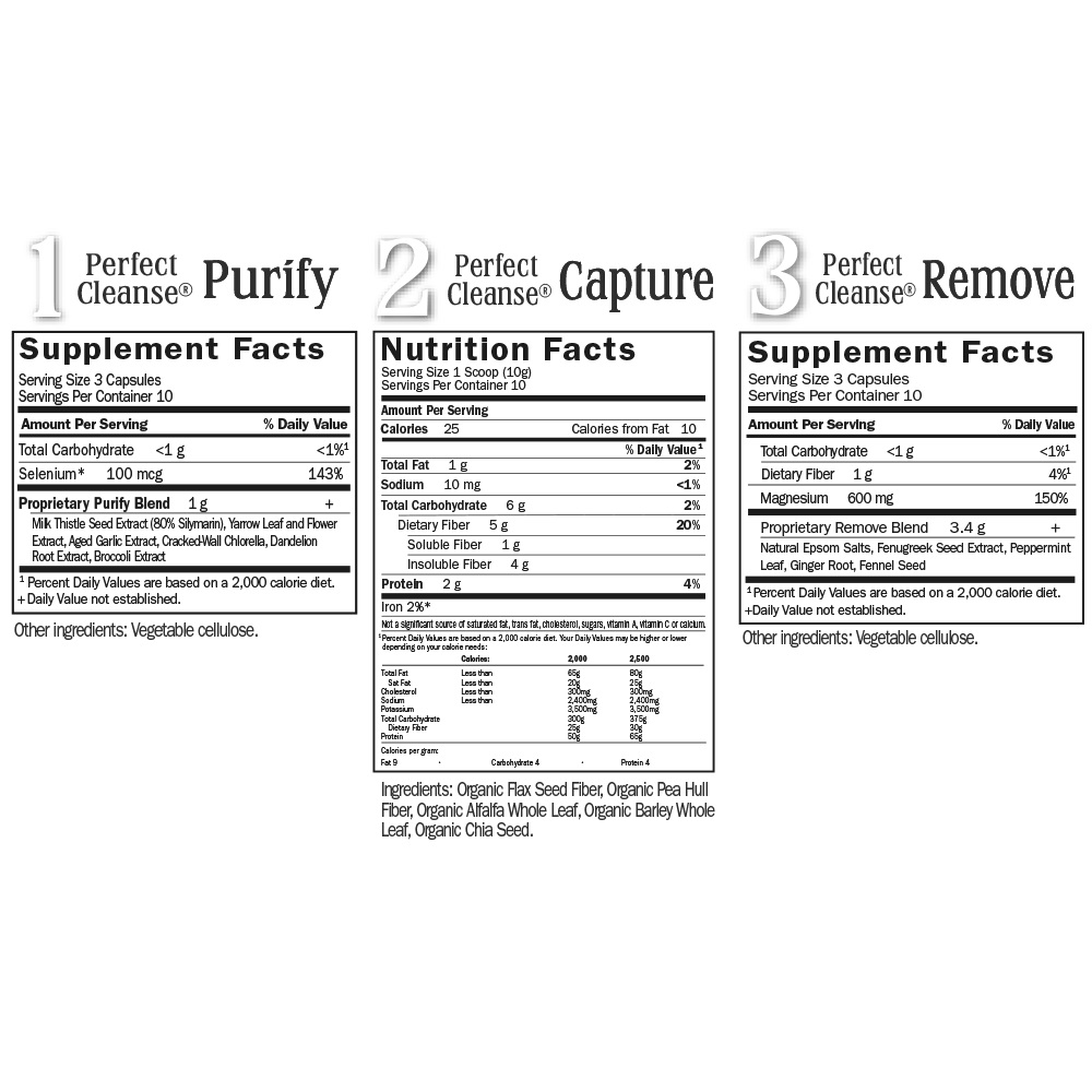 Garden Of Life Perfect Cleanse With Organic Fiber Kits - 10 Days ...