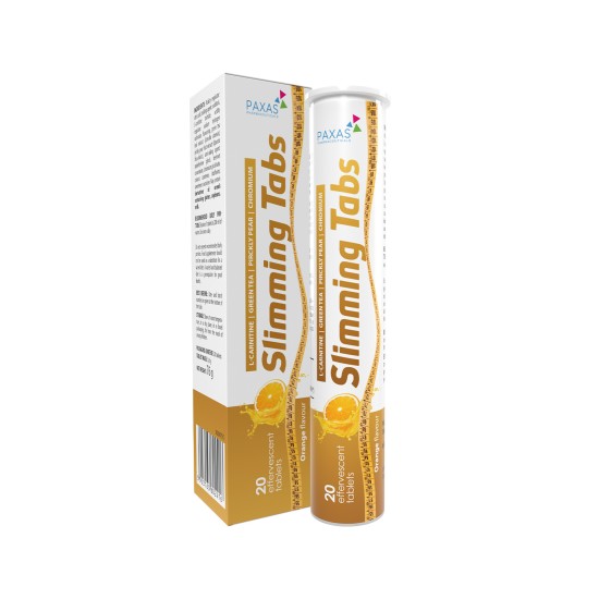 Paxas Slimming Tabs Orange Flavor 20 Effervescent Tablets