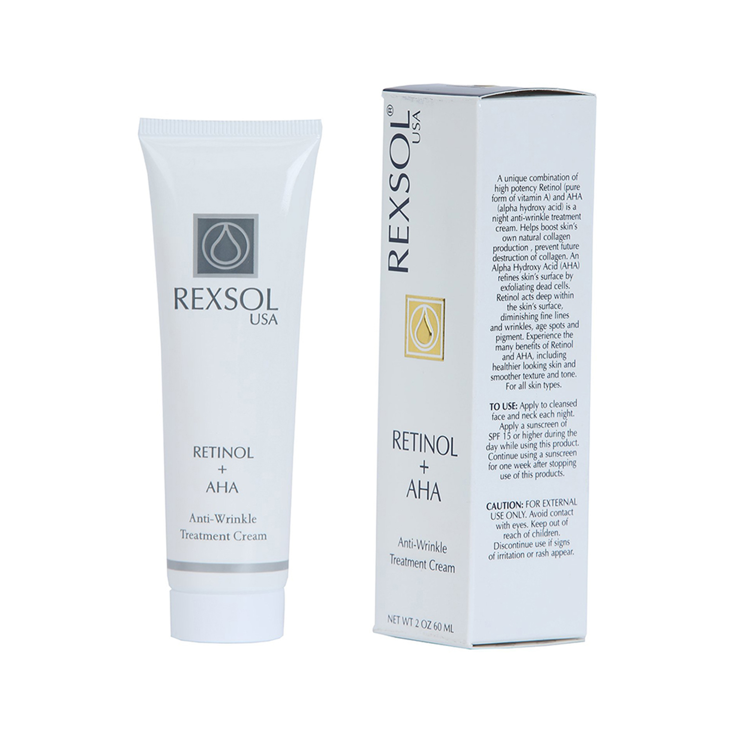 Rexsol Retinol Aha Cream 60ml - Aesthetic Today UAE