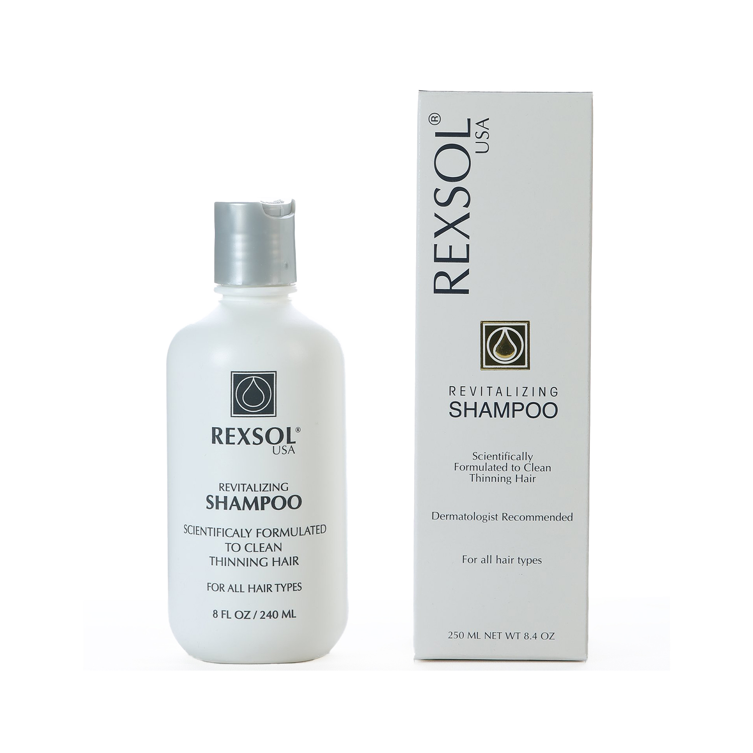 Rexsol Revitalizing Shampoo 240ml For All Hair Types - Aesthetic Today UAE
