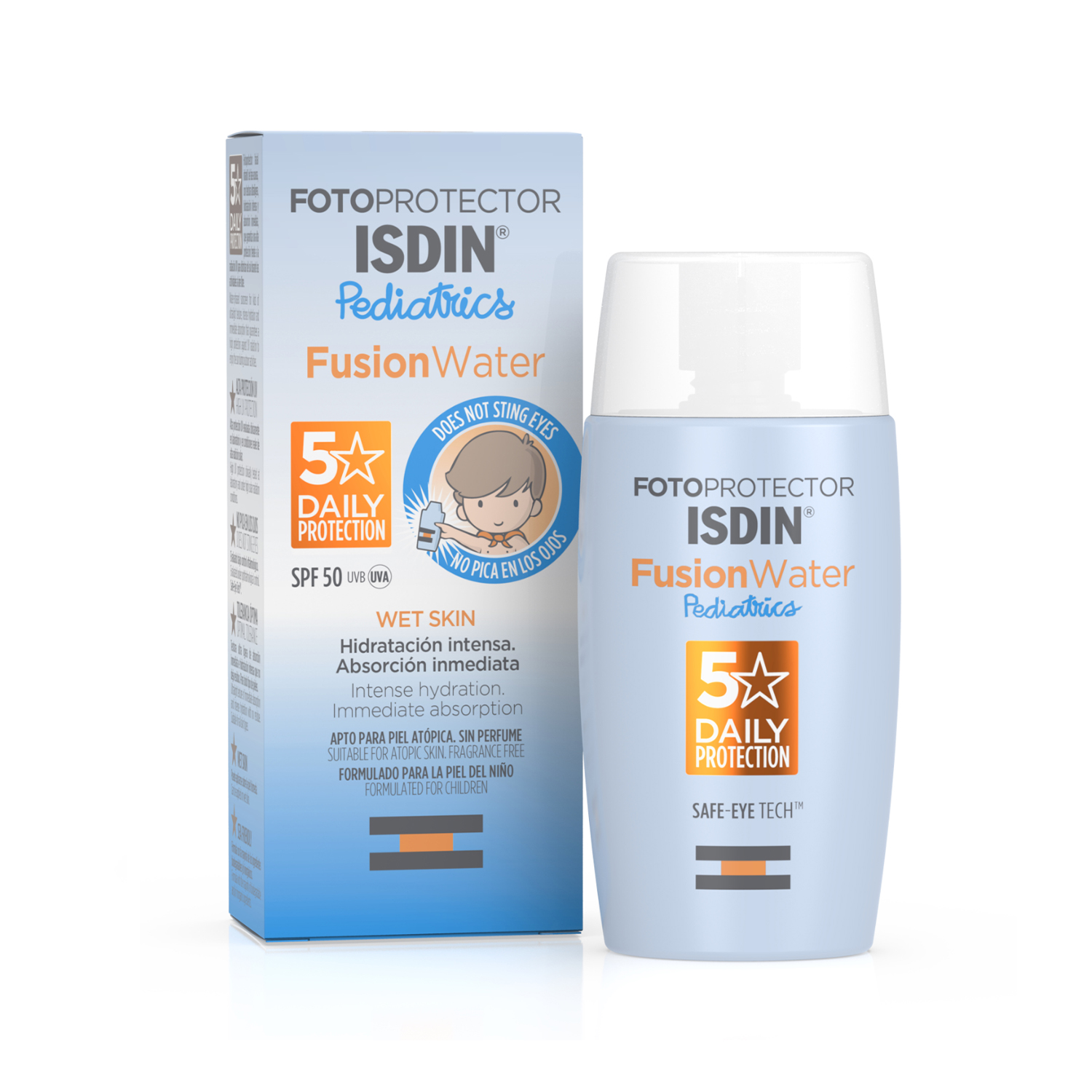 Isdin Kids Sunscreen Fusion Water Spf50 Fotoprotector 50 ml - Aesthetic ...