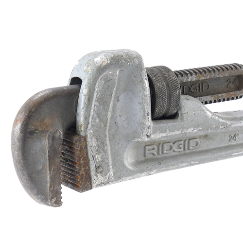 Ridgid 24" Inch Aluminum Handle Straight Pipe Wrench Tool 31105 ...
