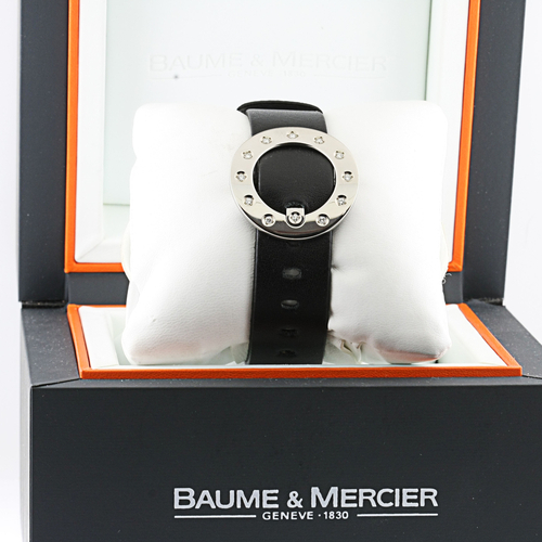 Ladies Baume & Mercier Vice Versa Diamond Bracelet In Box Watch Leather Strap | Outofpawn.com