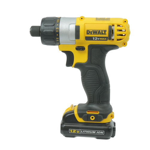 DeWalt DCF610 1/4-Inch 12-Volt Compact Cordless Screwdriver 2 Batteries ...