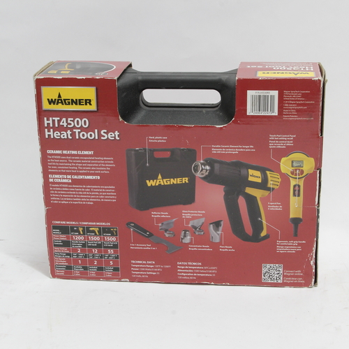 Wagner HT4500 Heat Gun Heavy Duty 5 Fan Settings Corded Electric Power ...
