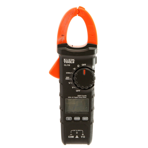 Klein Tools CL110 400A AC Auto-Ranging Digital Clamp Meter Electrical ...