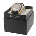 Bulova 98B152 Precisionist Analog Chronograph Black Rose Gold 46.5mm ...