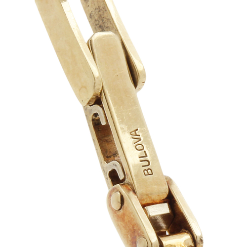 Bulova Ultime 14K Yellow Gold Diamond Bezel Ladies Watch | Outofpawn.com