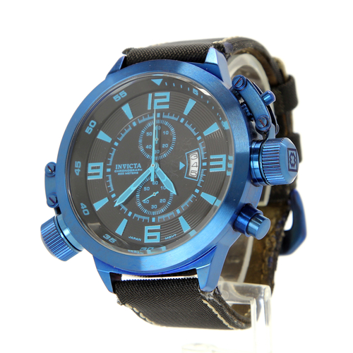 Invicta Corduba 52mm Black Dial Blue Russian Diver Men's Watch - Model ...