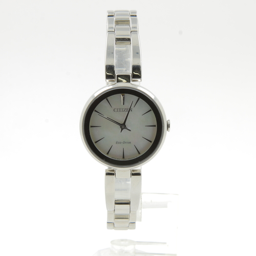 Citizen Eco-Drive Sapphire Crystal 28mm MOP Dial Women's Watch - E031 ...