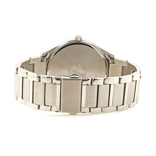 Bulova Men's 40mm Diamond Accent Black Dial Stainless Steel Watch ...