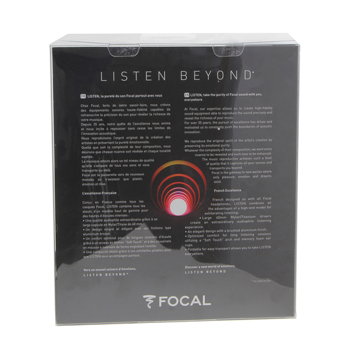 Focal Listen Premium Over Ear Headphones w/ Remote Microphone for ...