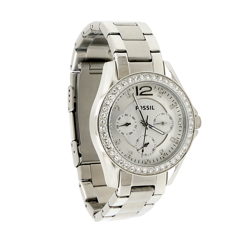 Fossil ES3202 Multi-Function Subdials Stainless Steel Large Face Ladies ...