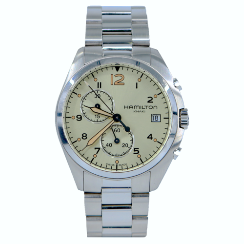 Hamilton Khaki Aviation H765120 Chronograph Quartz Stainless Steel Men ...