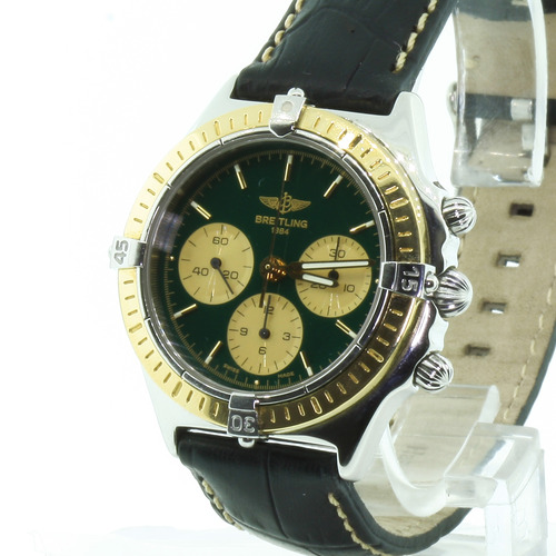 Breitling Speciale Chrono Callisto D11047 Men's 18K Gold Stainless ...
