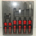 Snap-On SGDX60BR Set Of 6 Red Instinct Comfort Grip Screwdrivers New ...
