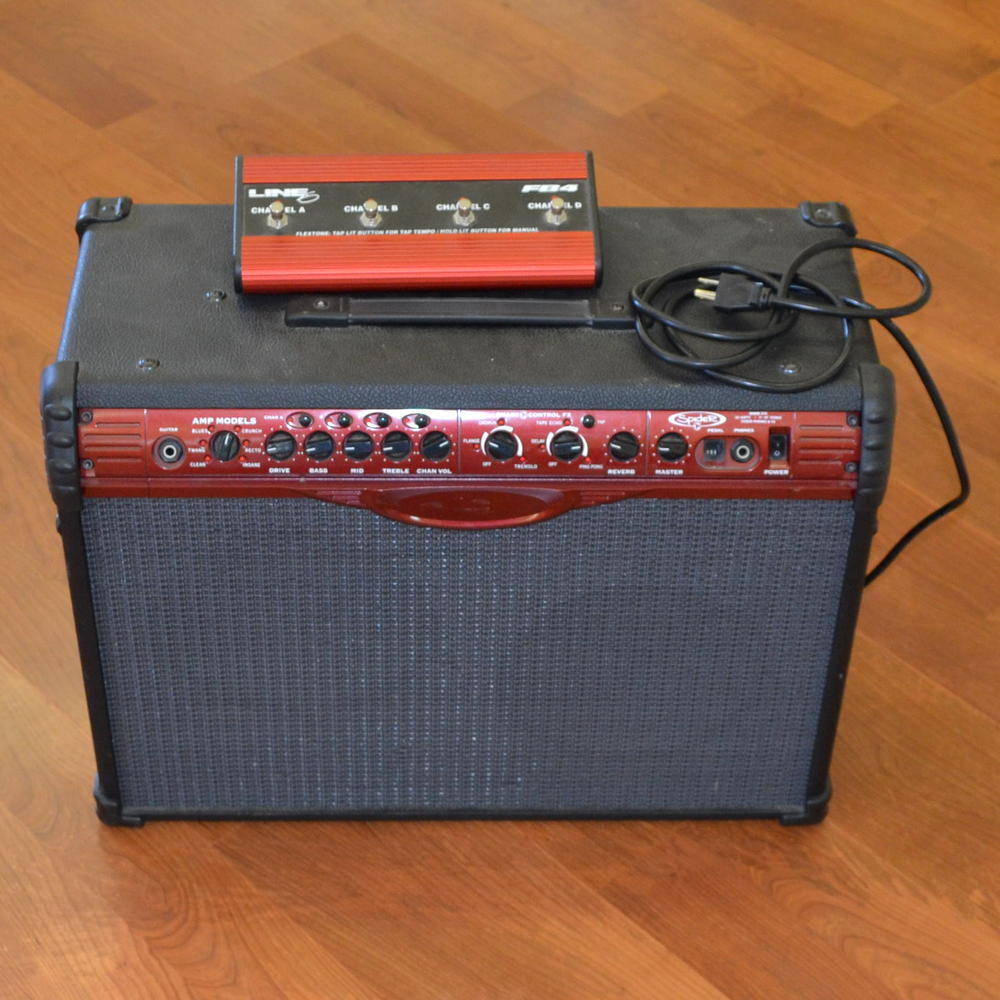 Line 6 Spider 210 50W Guitar Amplifier & Footswitch Pedal | Online Pawn ...